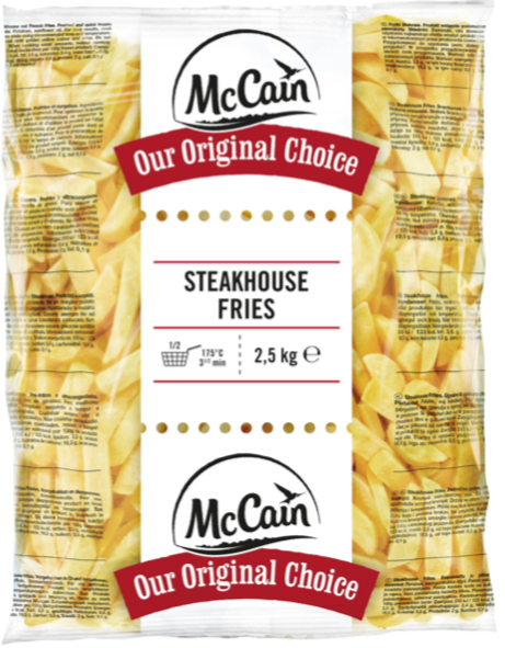 McCain PATATE STEAK HOUSE 2,5kg
