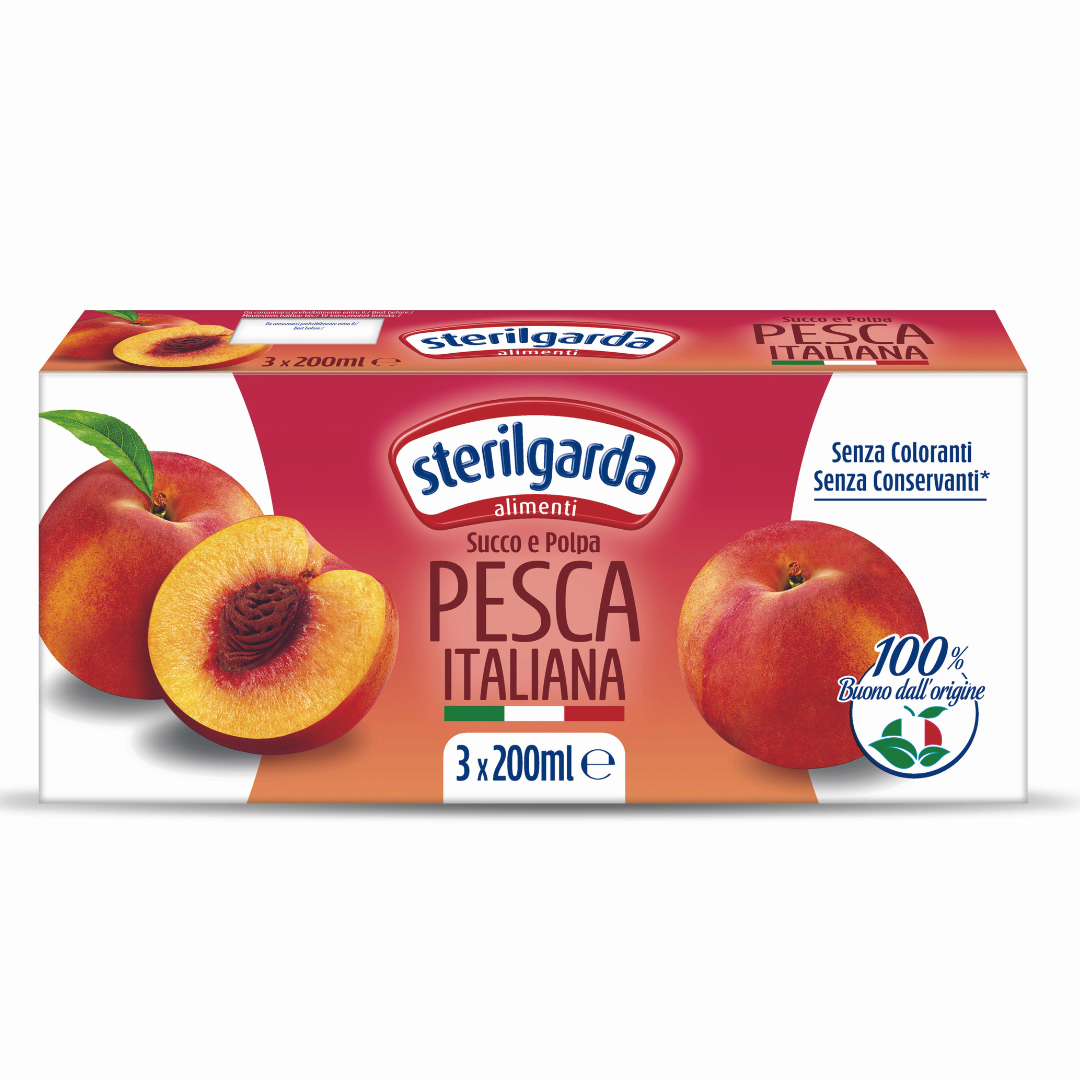 Sterilgarda SUCCO PESCA BRIK 8 confezioni da 3x200ML