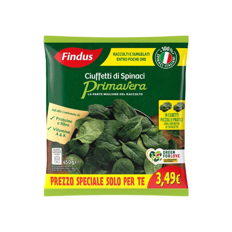 FINDUS SPINACI PRIMAVERA 450g