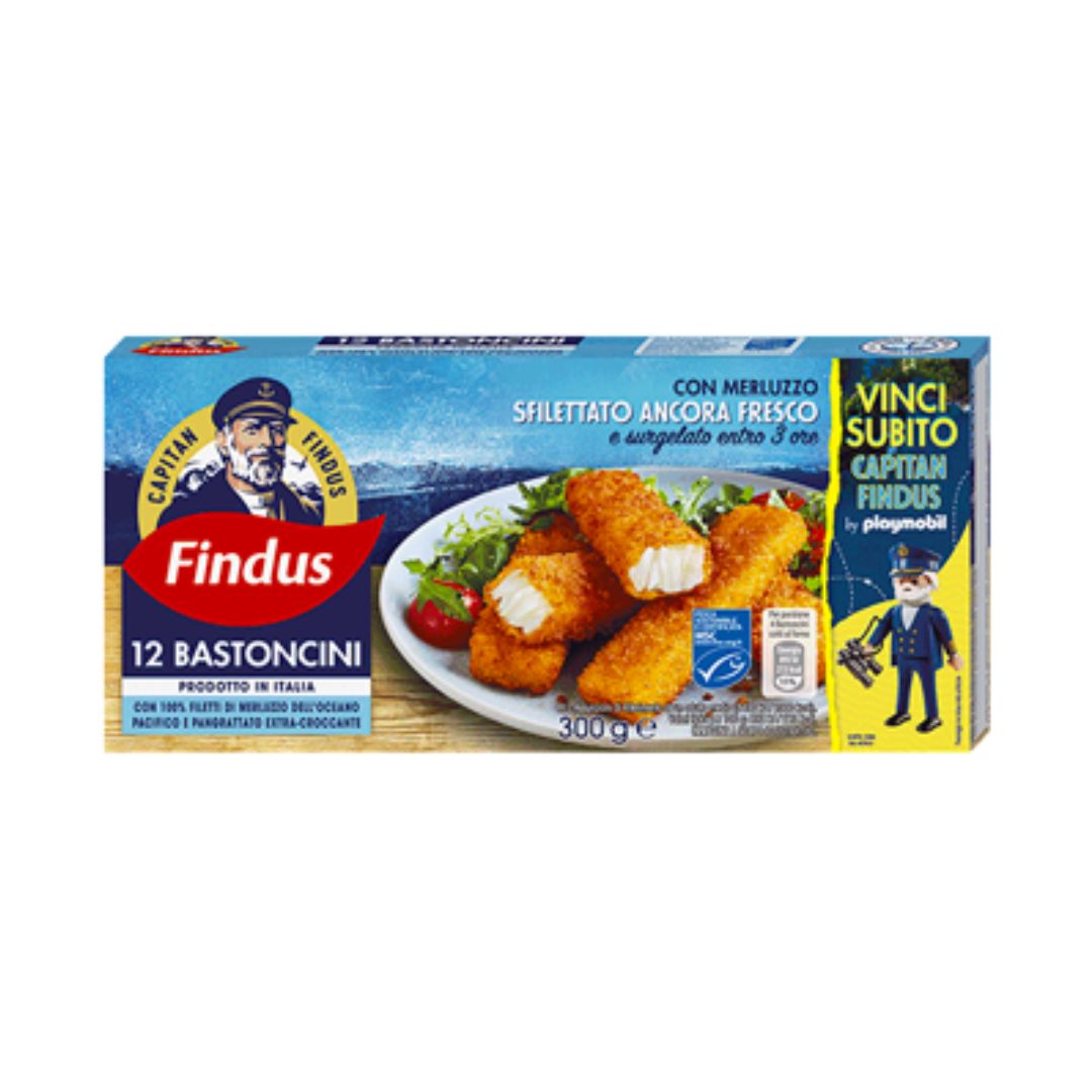 FINDUS BASTONCINI DI CAPITAN FINDUS 12 BASTONCINI 300g