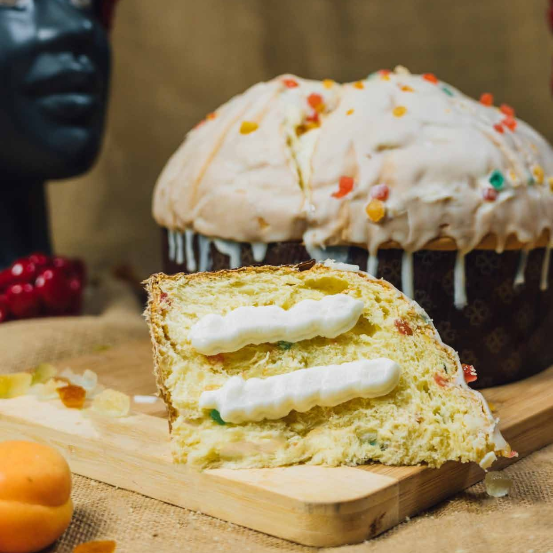 Peluso PANETTONE ARTIGIANALE CASSATA (con Sac à Poche) in LATTA 1KG
