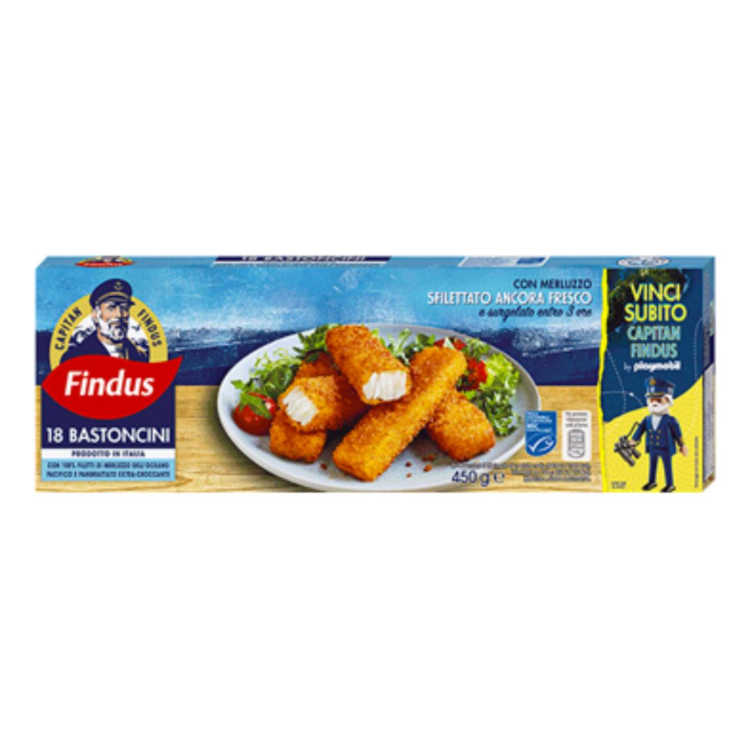 CAPITAN FINDUS 18 BASTONCINI 450g