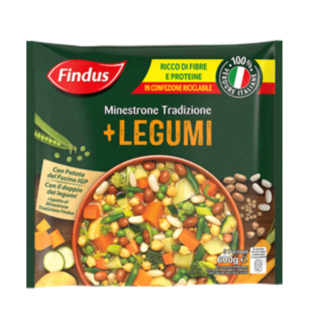 FINDUS MINESTRONE TRADIZIONE + LEGUMI 600gr