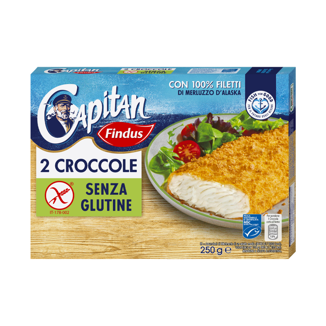 CAPITAN FINDUS CROCCOLE SENZA GLUTINE 250g