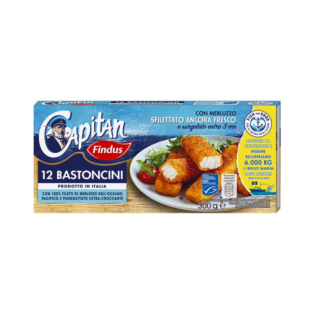 CAPITAN FINDUS 12 BASTONCINI 300g